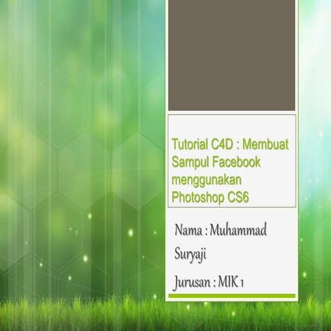 Tutorial C4D : cara membuat sampul facebook menggunakan Photoshop CS6 ...