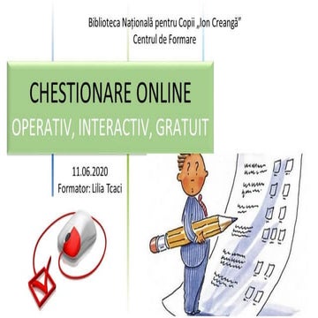 Chestionare online: operativ, interactiv, gratuit | PDF
