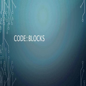 Tutorial de CodeBlocks | PPTX