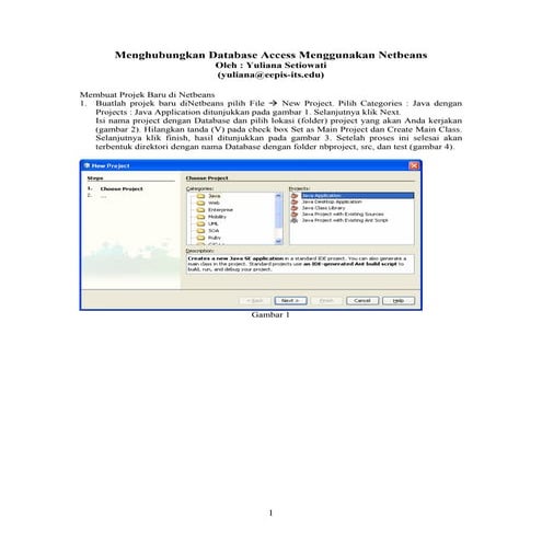Tutorial connecting access netbeans | PDF