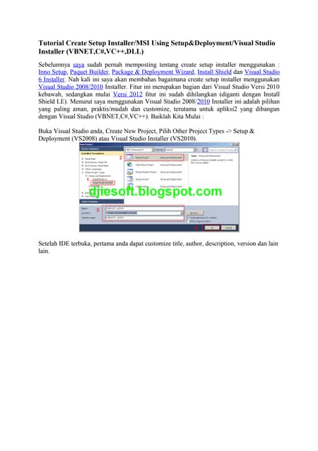 Part 1 - PENGENALAN VISUAL STUDIO 2010 | DOCX