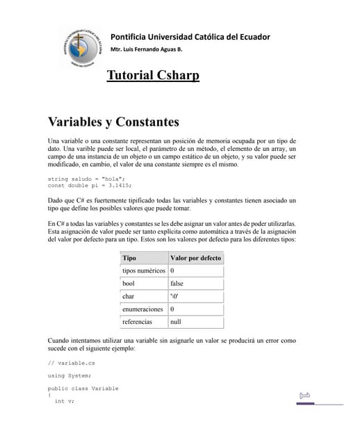 Palabras Reservadas en C++ | PDF
