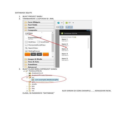 Tutorial database SQLite di Eclipse | PDF