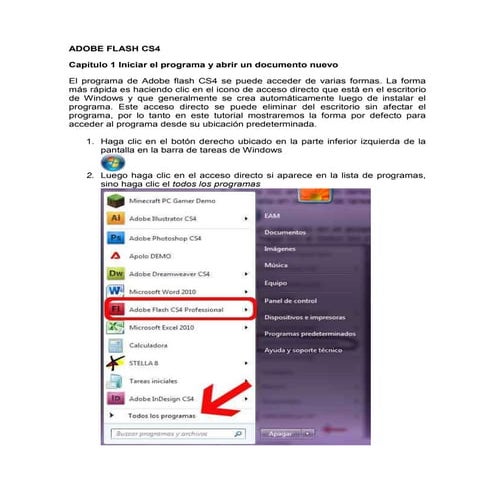 Tutorial De Adobe Flash Cs4 Docx