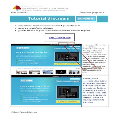 Tutorial di screenr | DOC