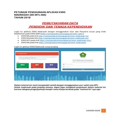 Tutorial emis ptk 2018 | PDF
