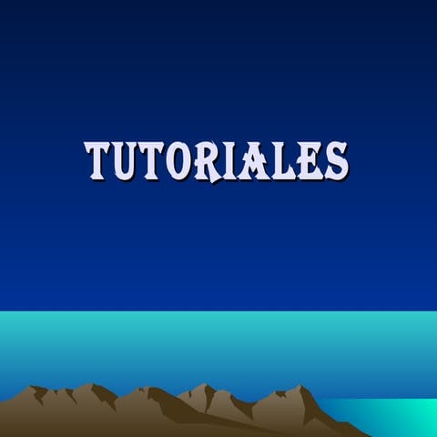Qué es un tutorial | DOCX