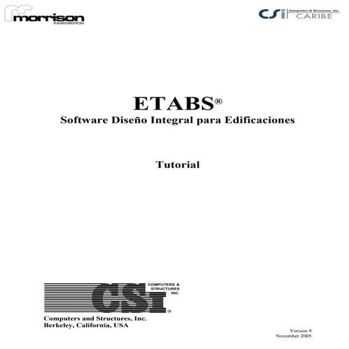 Tutorial etabs | PDF