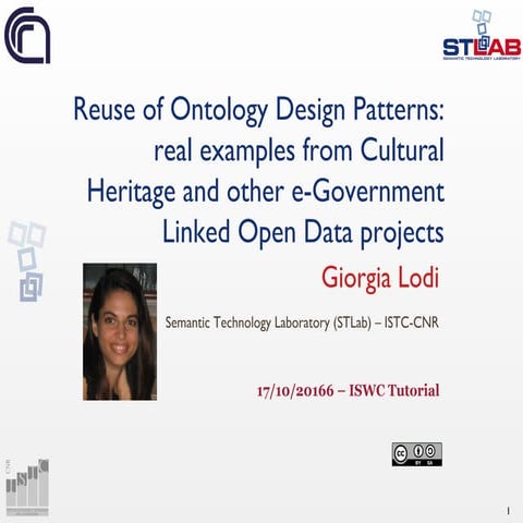 Reuse of Ontology Design Patterns: real examples from Cultural Heritage and other e-Government ...