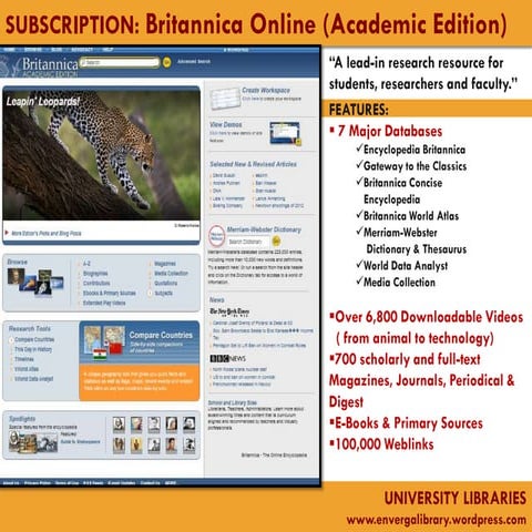 How To Use Britannica Academic Edition Pptx