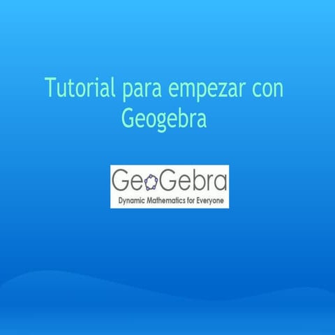 Tutorial Geogebra | PPT
