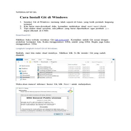 Tutorial git by sel | DOCX