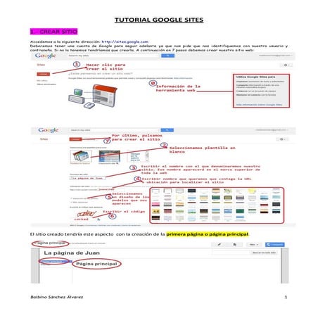 Tutorial google sites | PDF