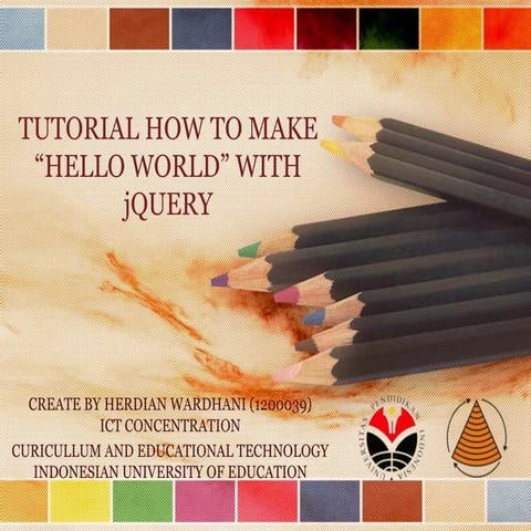 Tutorial how to make hello world herdian wardhani | PPT