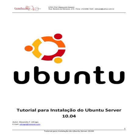 Tutorial instalacao linux_ubuntu_server | PDF