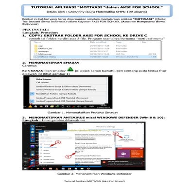 Tutorial Instal AKSI For Shool | PDF