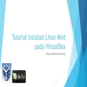 Tutorial instalasi linux mint by Rooseno R. D. | PDF