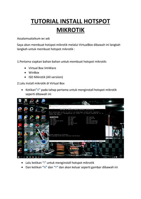 Tutorial install hotspot mikrotik x tkj 1 _Muhammad Afif Prasetyo | PDF
