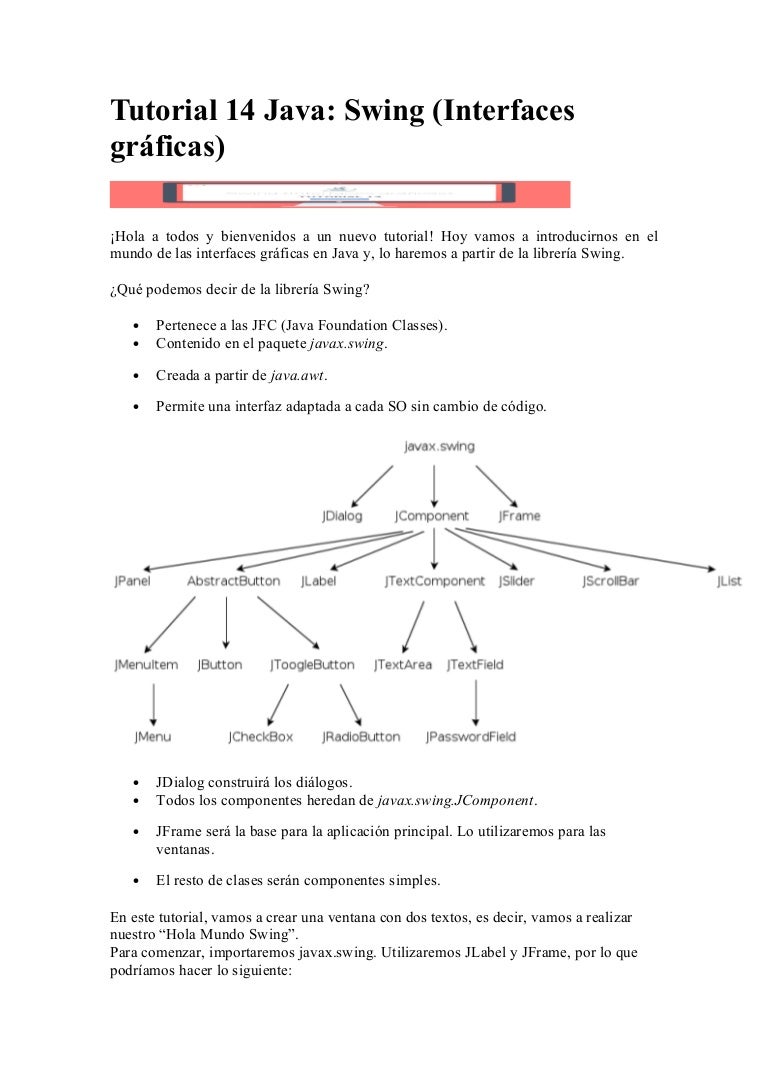 Tutorial java swing Tutorial java swing