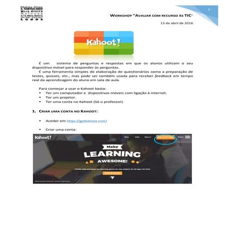 Avaliar com Kahoot | PDF