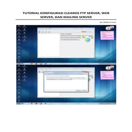 Tutorial konfigurasi clearos Web Server, FTP Server, Mailing Server | DOCX