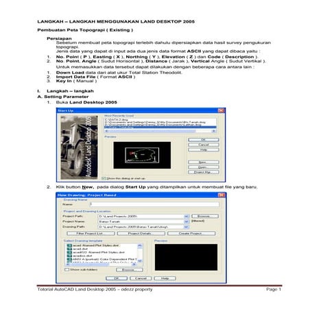Tutorial landdesktop2005 | PDF