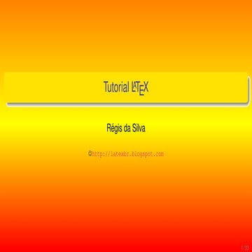 Tutorial latex 2011 | PDF