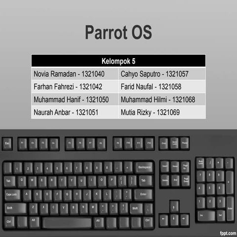 tutorial linux parrot- sistem operasi kelompok 5 C.ppt