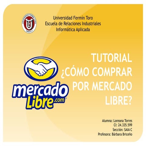 Tutorial Comprar Por Mercado Libre Ppt