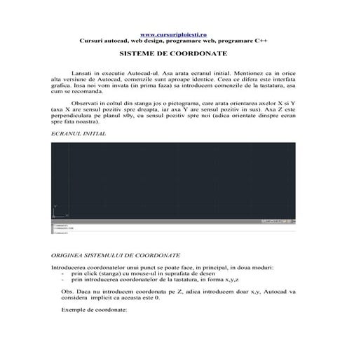 Tutorial (manual) autocad partea 1 | PDF