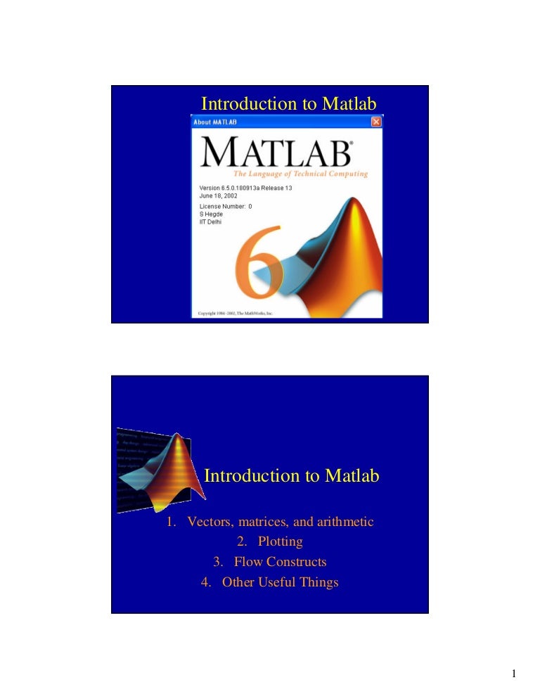 Tutorial matlab