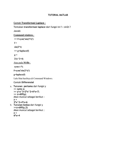 Tutorialmatlab Pdf