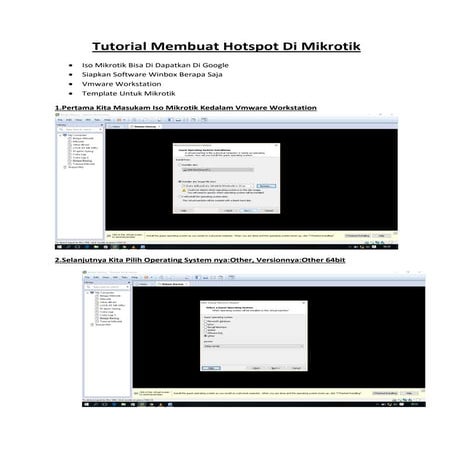 Tutorial membuat hotspot di mikrotik | PDF