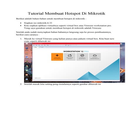 Tutorial membuat hotspot di mikrotik | PDF
