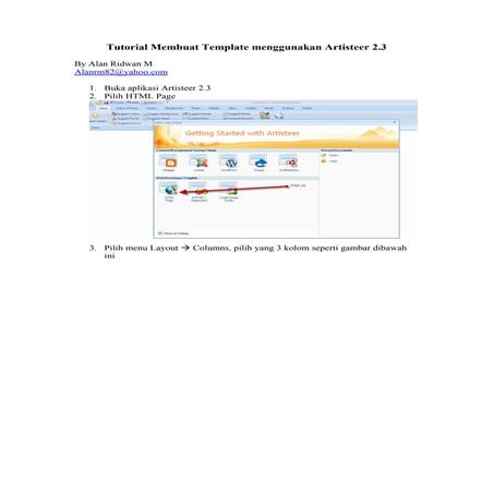 Tutorial membuat template artisteer | PDF