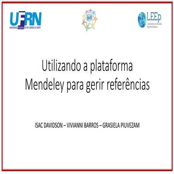 Tutorial mendeley | PDF