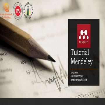 Menggunakan Mendeley | PPTX