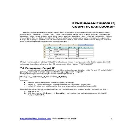Tutorial microsoft excel | PDF