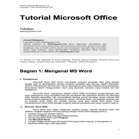 Tutorial microsoft office | PDF