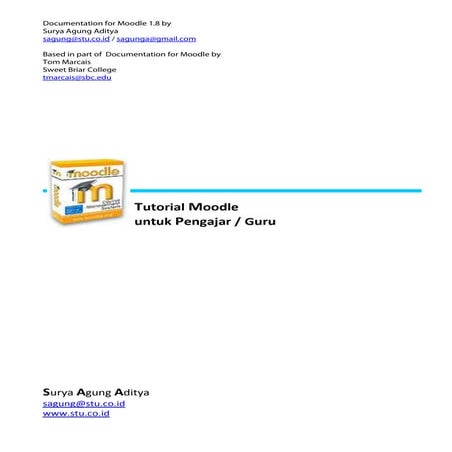 Tutorial moodle untuk pengajar | PDF