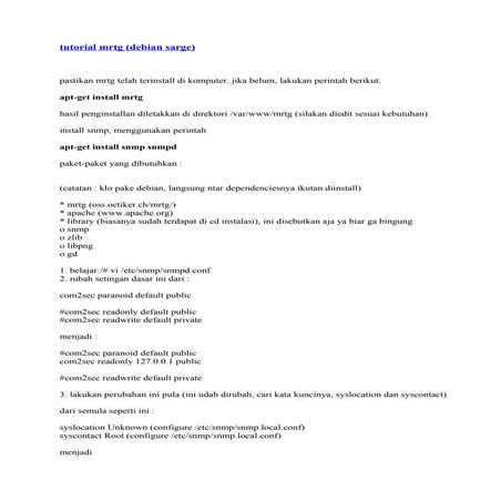 Tutorial mrtg | DOC