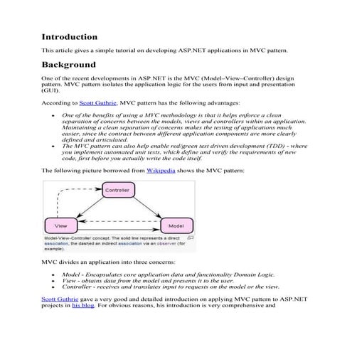 Tutorial Mvc Pelajari Ini Jika Ingin Tahu Mvc Keren Pdf