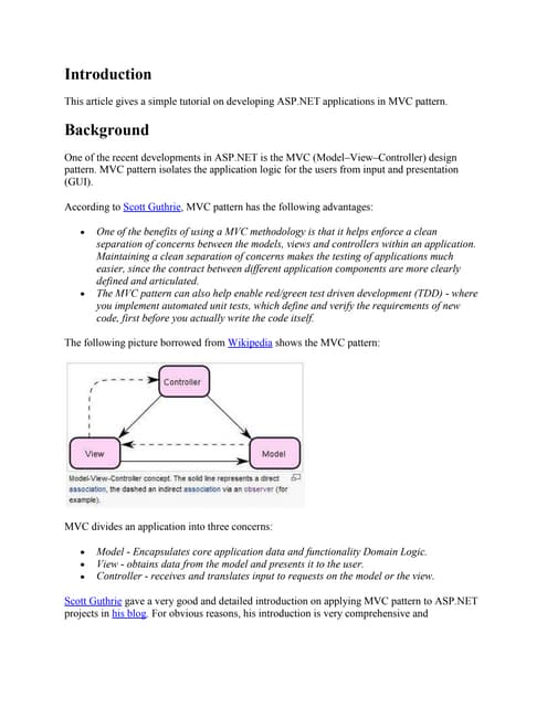 Tutorial Mvc Pelajari Ini Jika Ingin Tahu Mvc Keren Pdf