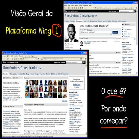 Tutorial Ning Redes Sociais | PPT