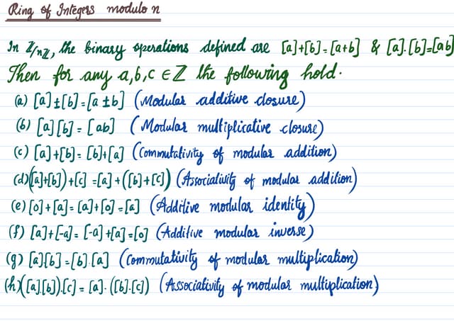 Modular Arithmetic And Residue Classes Ppt