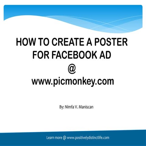 How to Create a Poster for FB AD | PPT