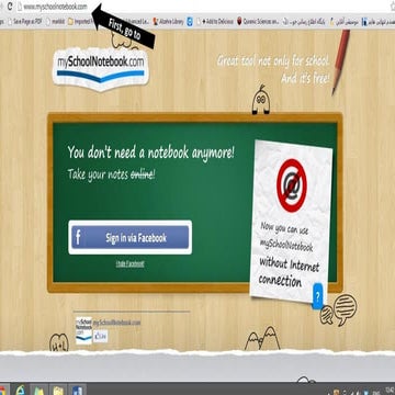 Tutorial on an Online Notebook | PPT