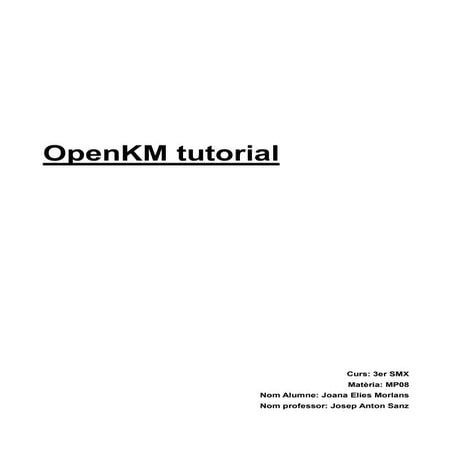 Tutorial OpenKM | PDF