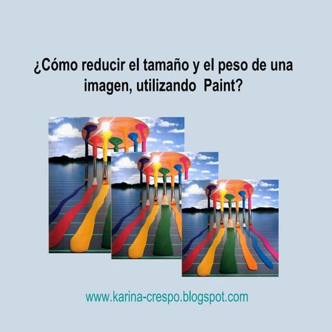 tutorial para optimizar imagenes en paint | PPT