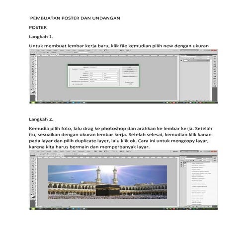 Tutorial pembuatan poster | PDF